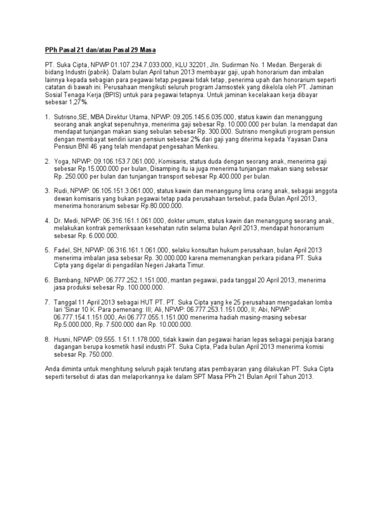 MJM 408lab Perpajakan | PDF