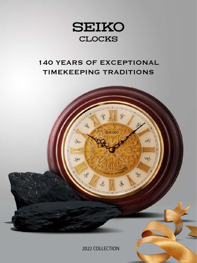 Seiko Clocks Catalogue September 22 | PDF