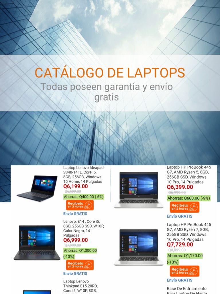 CATÁLOGO DE LAPTOPS | PDF
