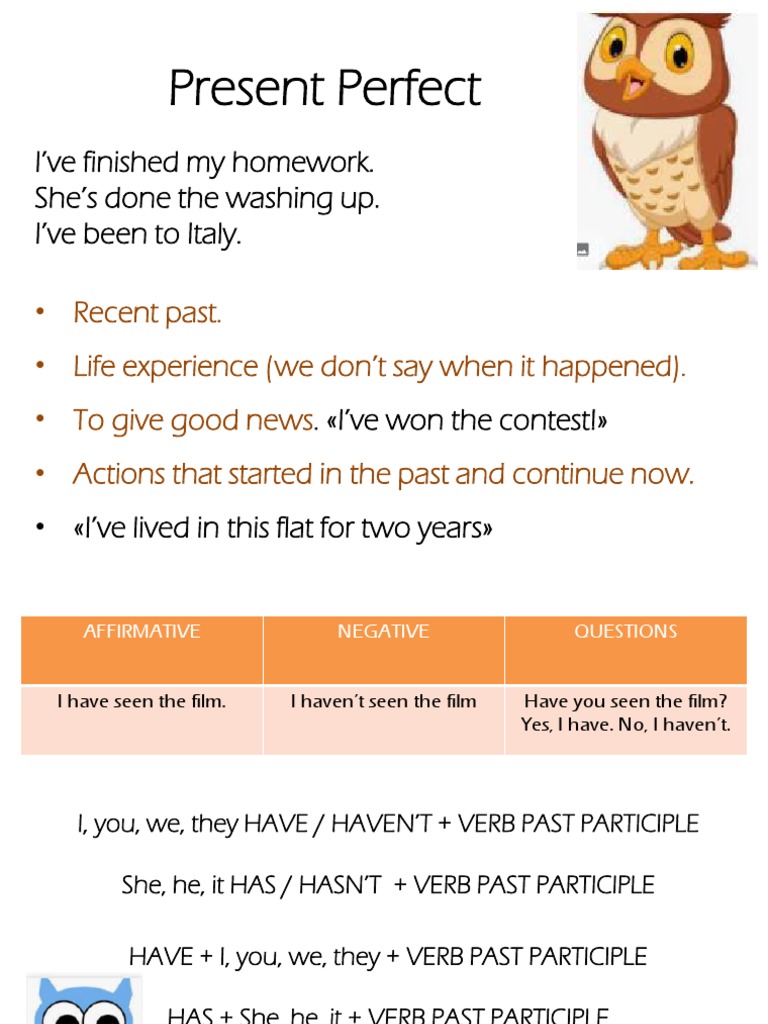 Present Perfect Pre Intermediate | PDF