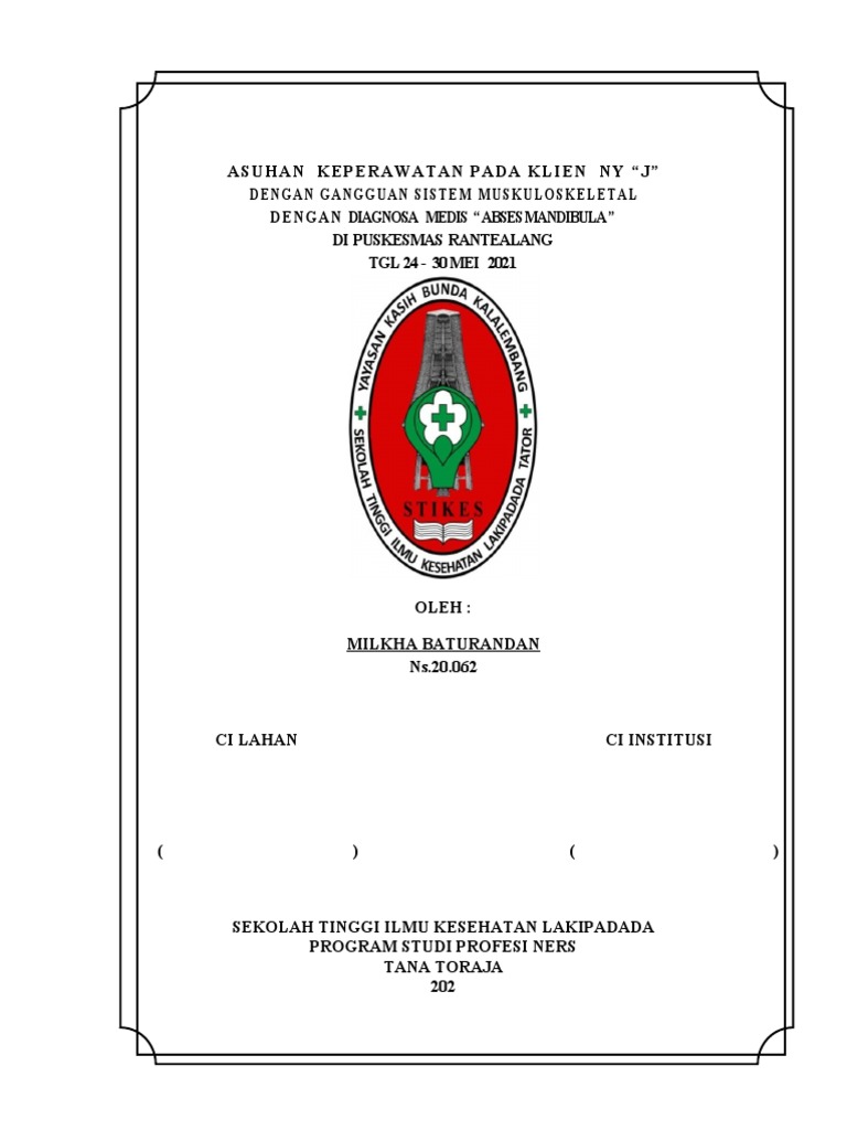 Asuhan Keperawatan Abses Mandibula | PDF | Ilmu Sosial | Kesehatan Holistik