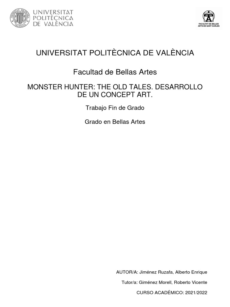 Jimenez - Monster Hunter The Old Tales Desarrollo de Un Concept Art ...