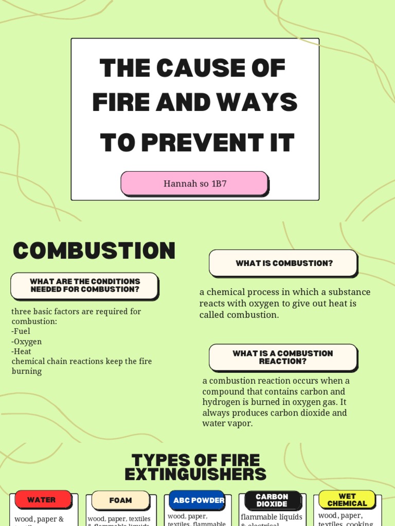 SC Presentation The Cause of Fire and Ways To Prevent It 2 | PDF ...