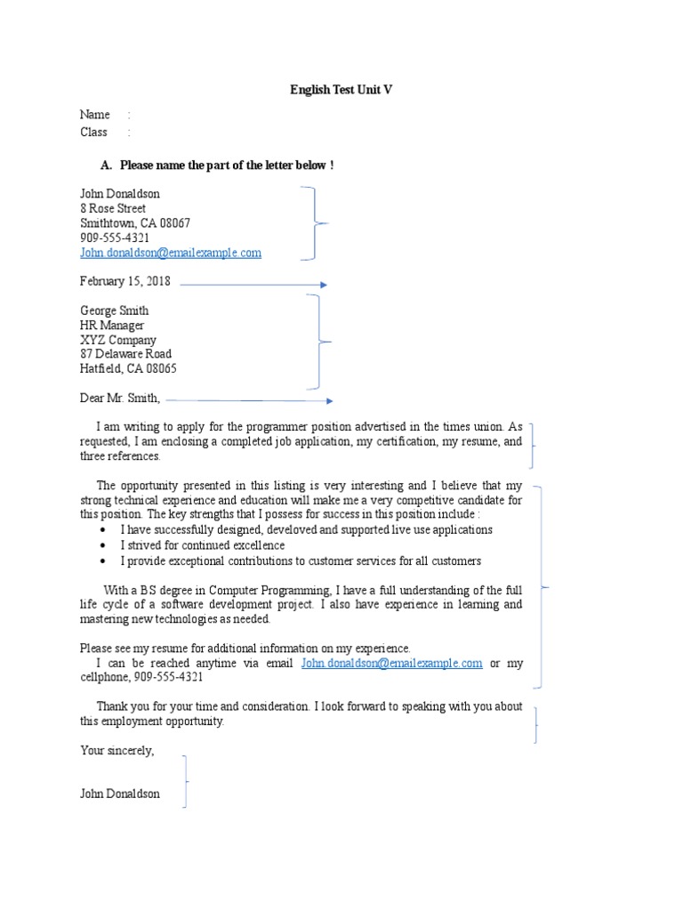 Aplication Letters | PDF