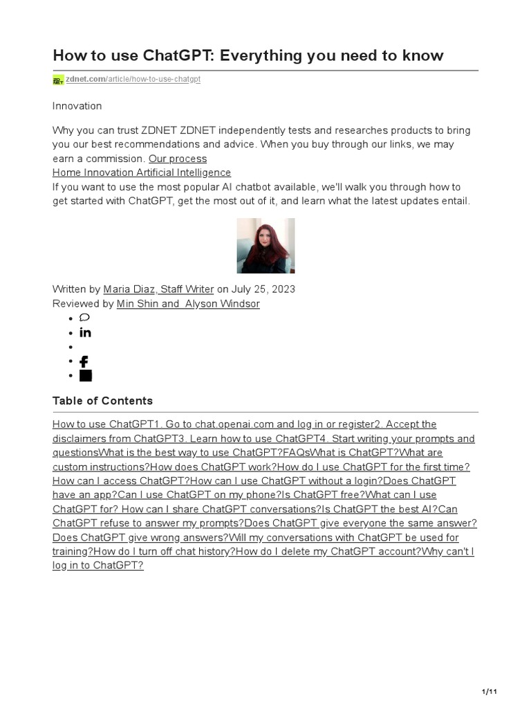 How To Use ChatGPT Everything You Need To Know | PDF | Mobile App ...