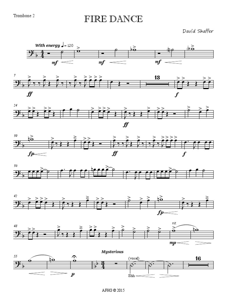Fire Dance - Trombone 2 | PDF