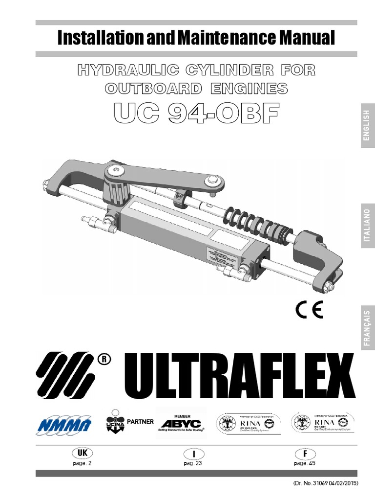 UC94 - Installations & Brugermanual | PDF | Pump | Screw