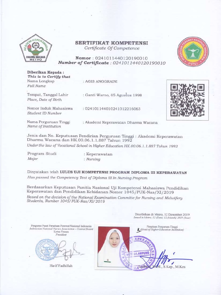 Sertifikat Kompetensi Pdf