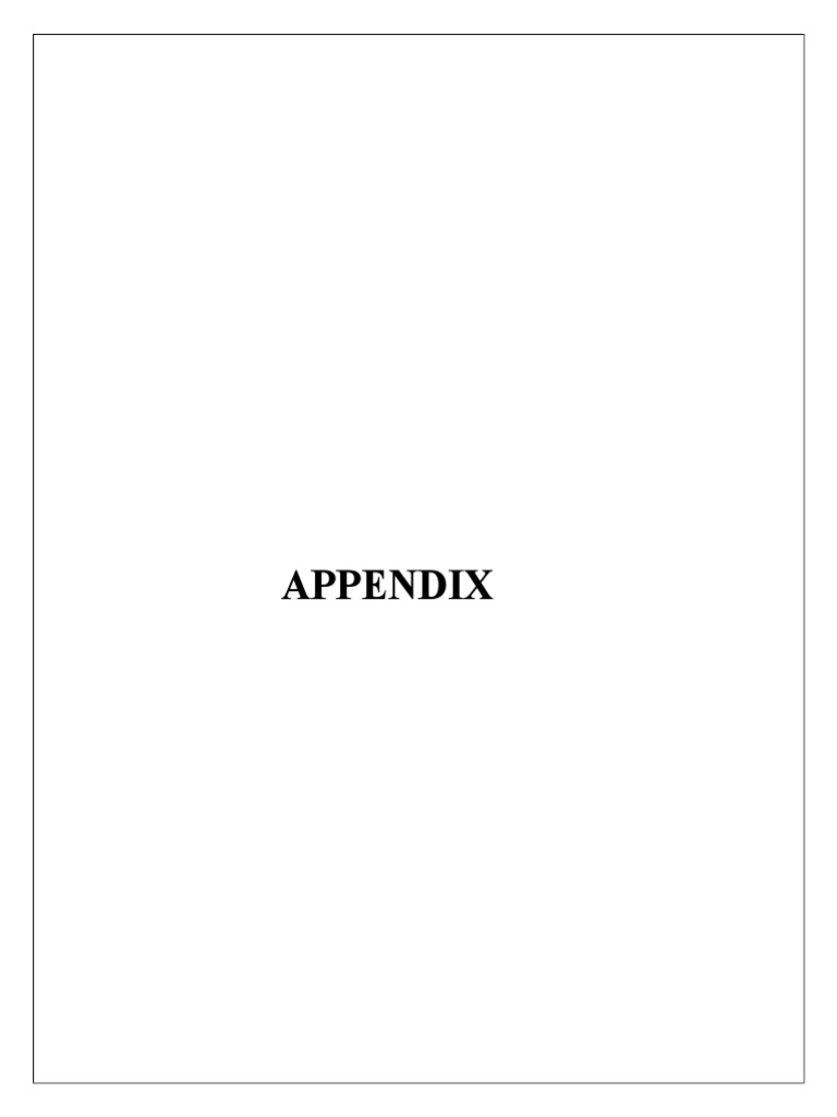 APPENDIX | PDF | Marketing | Private Sector