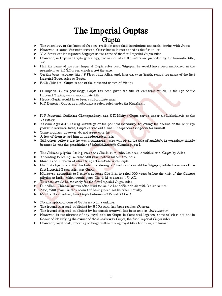 Ghatotkacha: Son of Gupta Dynasty | PDF