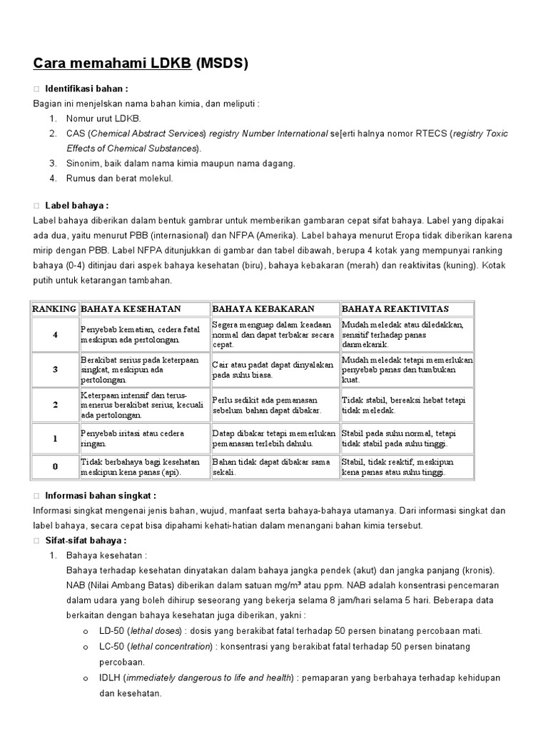 Cara Memahami LDKB | PDF