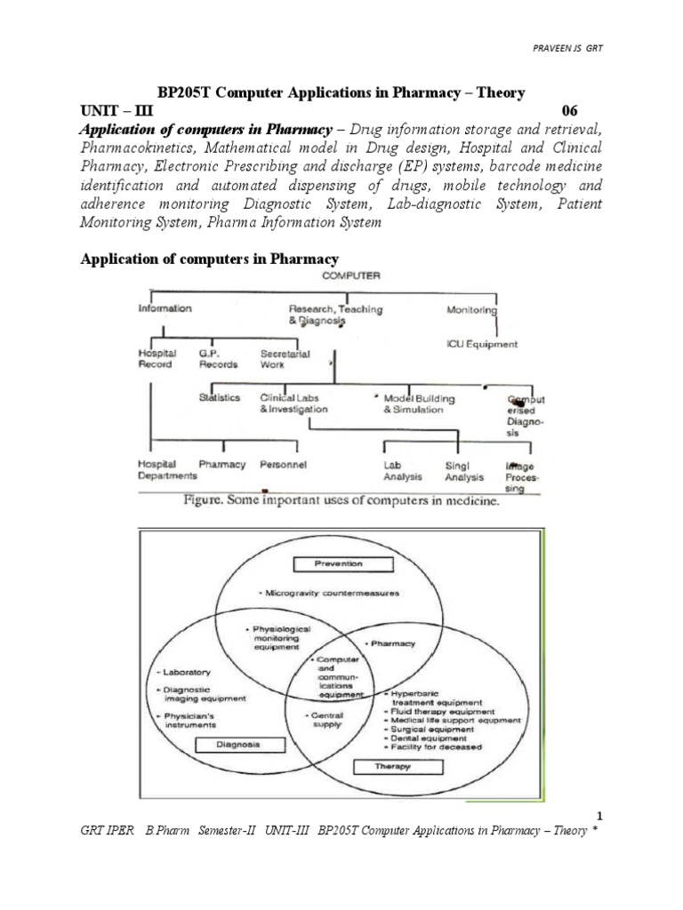 UNIT-III Lecture Notes BP205T Computer Applications in Pharmacy-Updated ... UNIT-III Lecture Notes BP205T Computer Applications in Pharmacy-Updated ...