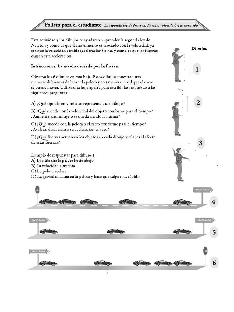 Segunda Ley de Newton | PDF