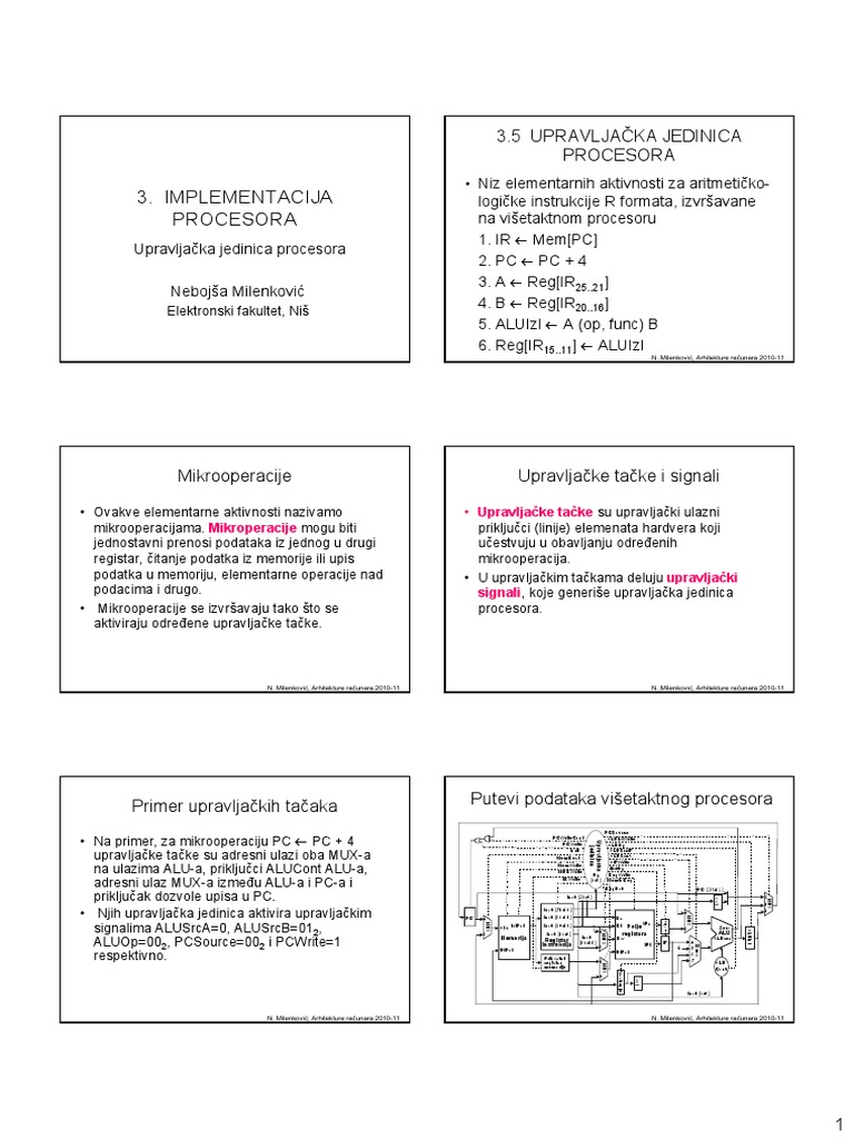 G3n3 Implementacija Procesora 2 | PDF