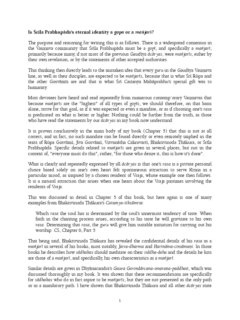 Jadurani Manjari Rebuttal | PDF | Truth | Love