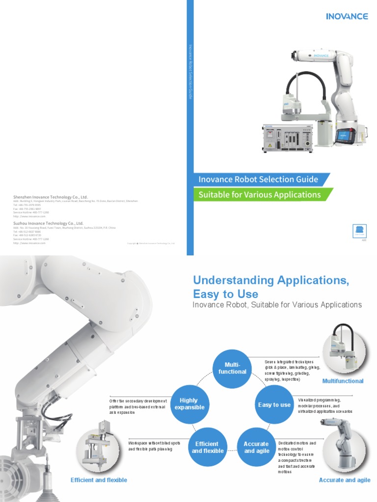 Inovance Robotics India Catalog English 20-4-20 | PDF
