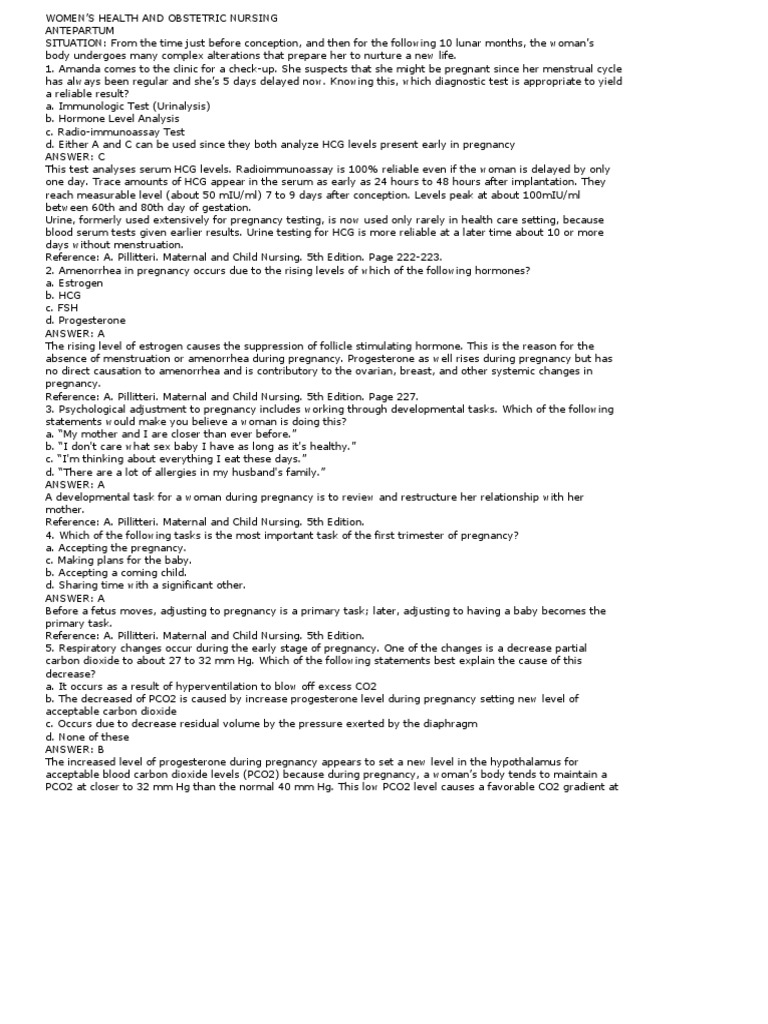 OB DRILLS With RATIO EDITED BL | PDF | Pregnancy | Human Chorionic ...