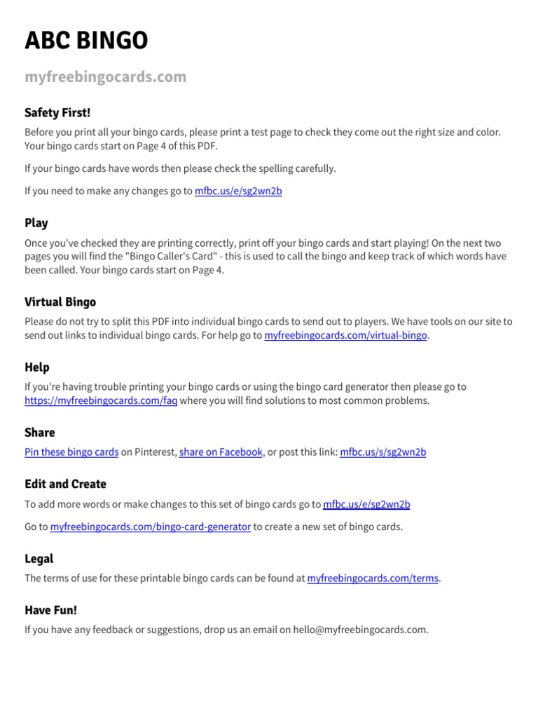 Abc - Bingo Letra T | PDF | Entertainment | Gaming