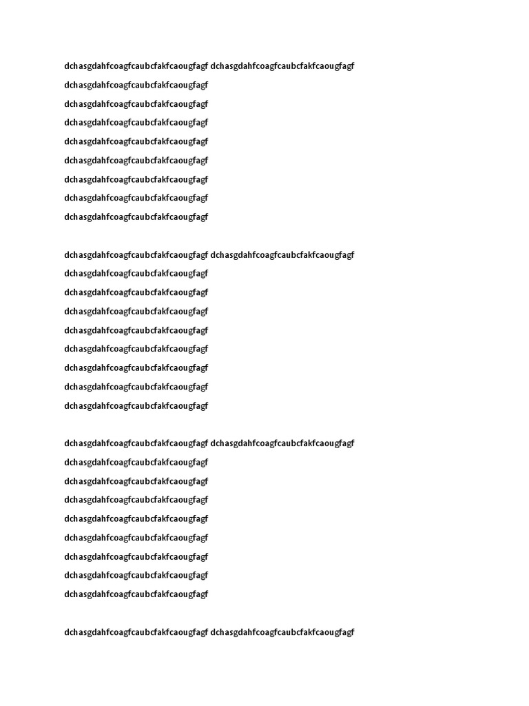 Repeated Text Analysis Document | PDF