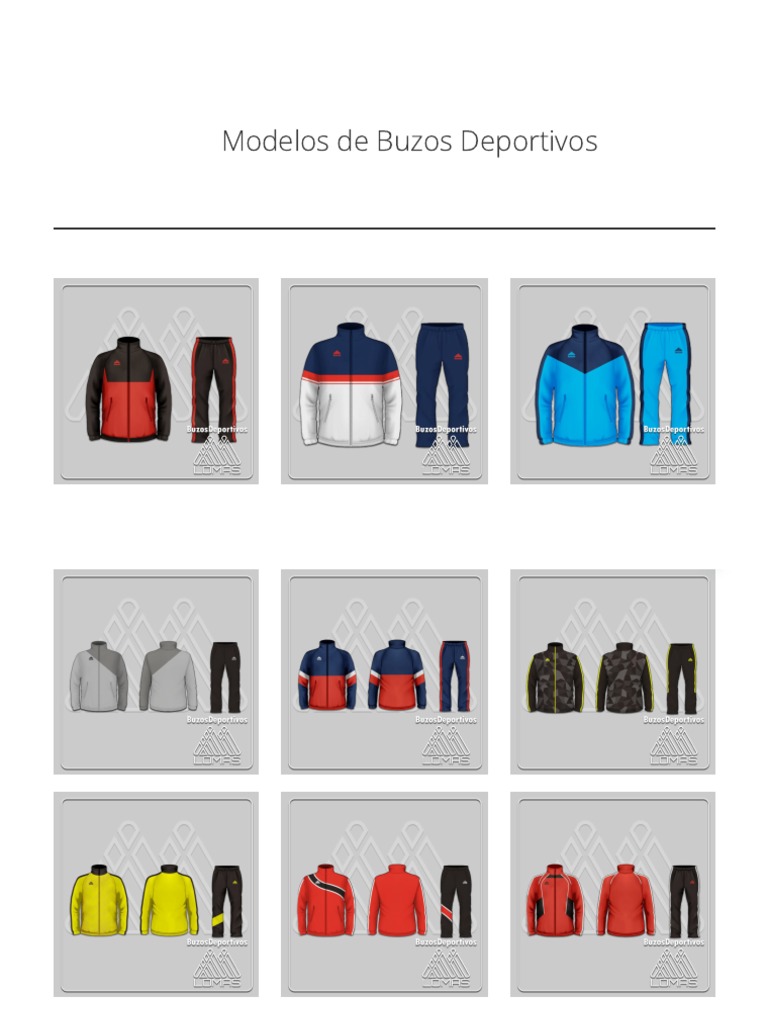 Modelos de Buzos Deportivos | PDF