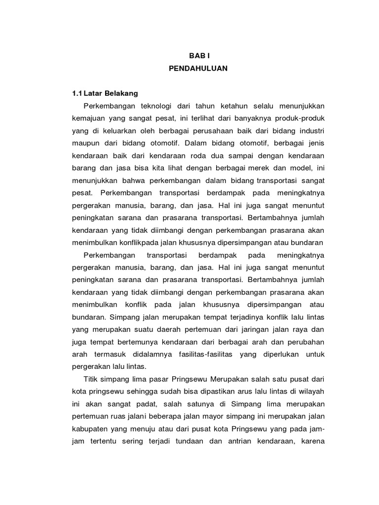 Simpang Tak Bersinyal | PDF