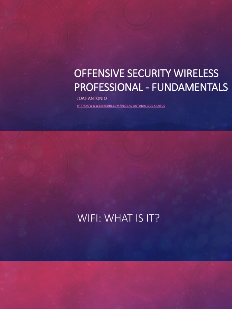 Offensive Security Wireless | PDF | Ieee 802.11 | Wi Fi