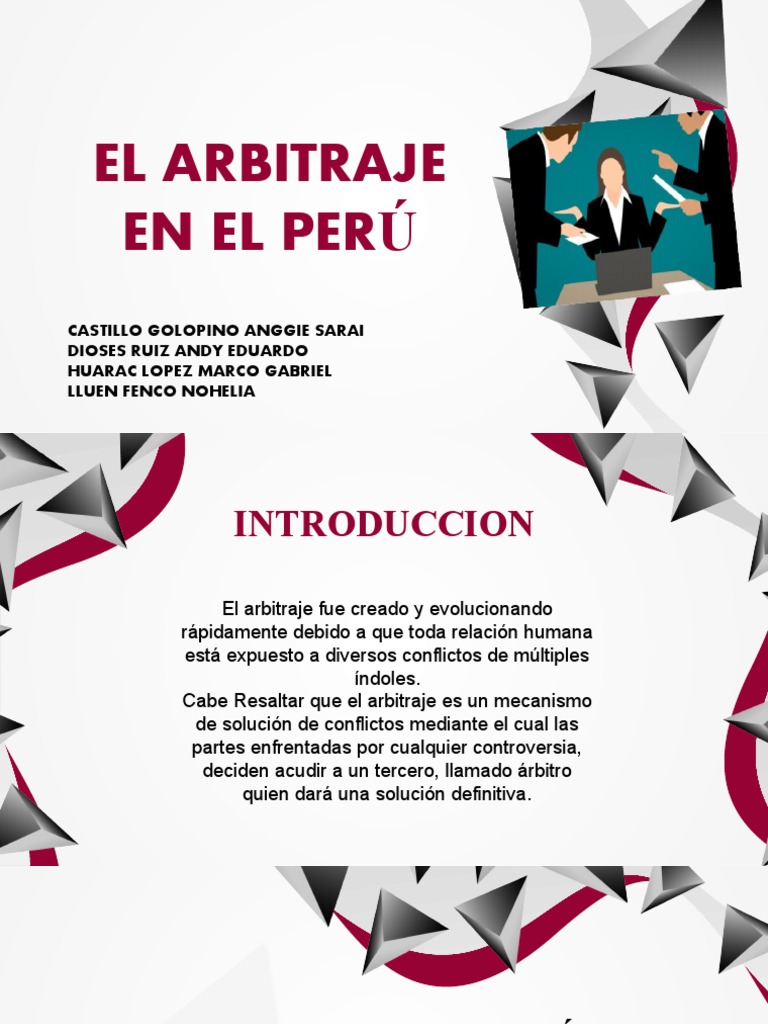 Arbitraje en El Peru | PDF | Arbitraje | Juez