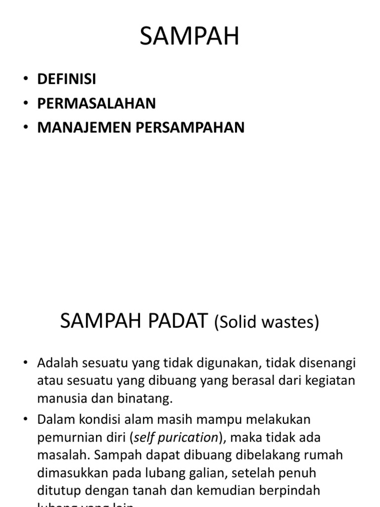 PERSAMPAHAN | PDF