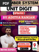 Number System 08 (MahaBharat Batch) | PDF | Discrete Mathematics | Ring Theory