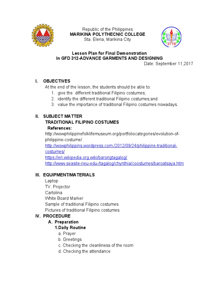 Final Lesson Plan Amy | PDF | Clothing | Fashion