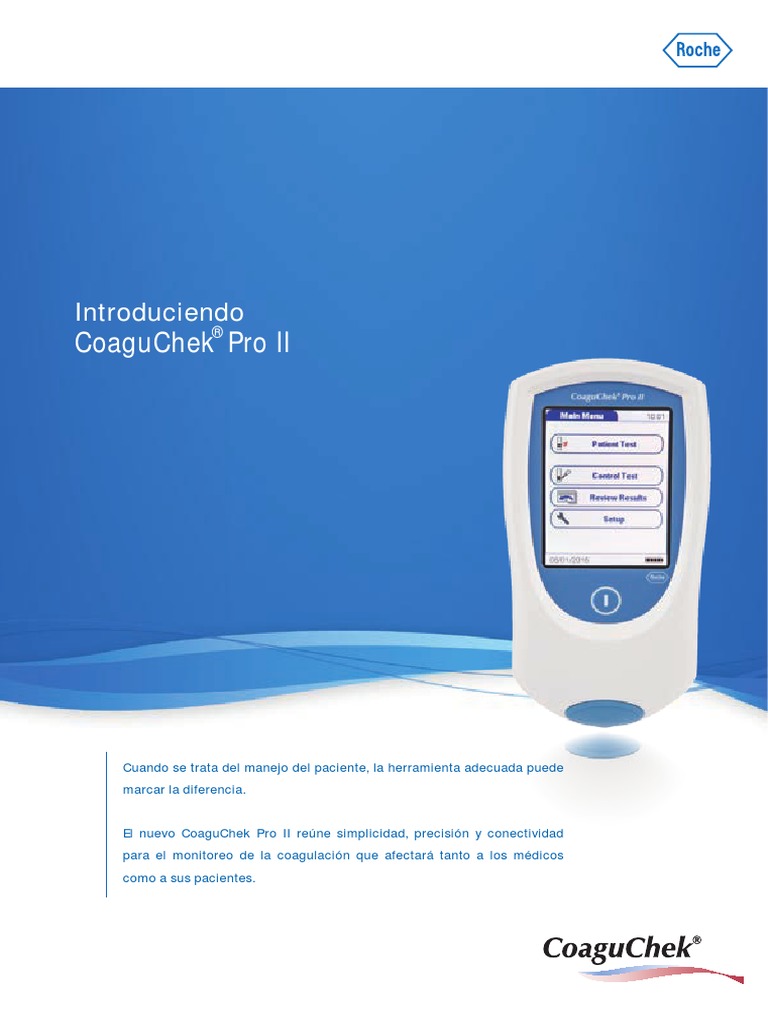 Brochure CoaguChek® Pro II | PDF | Ingeniería Informática | Informática