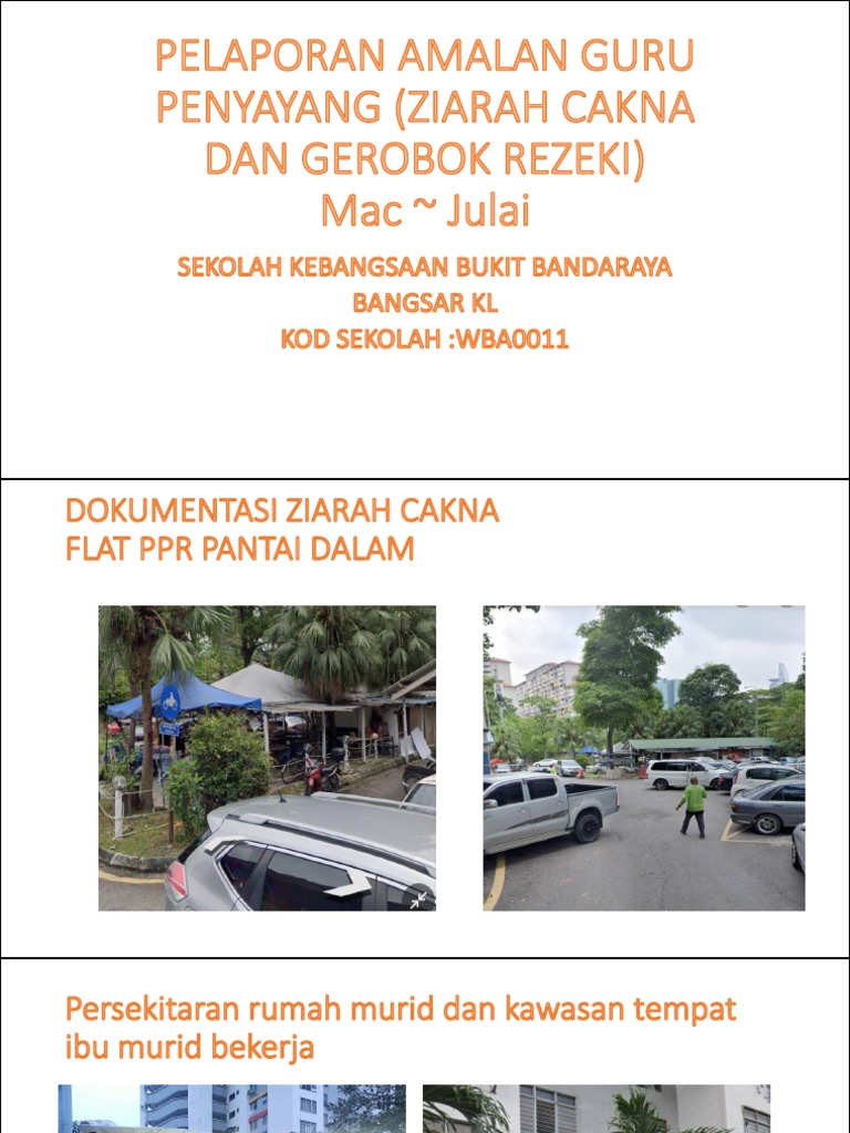 PDF PELAPORAN AMALAN GURU PENYAYANG (GEROBOK REZEKI DAN ZIARAH CAKNA) | PDF
