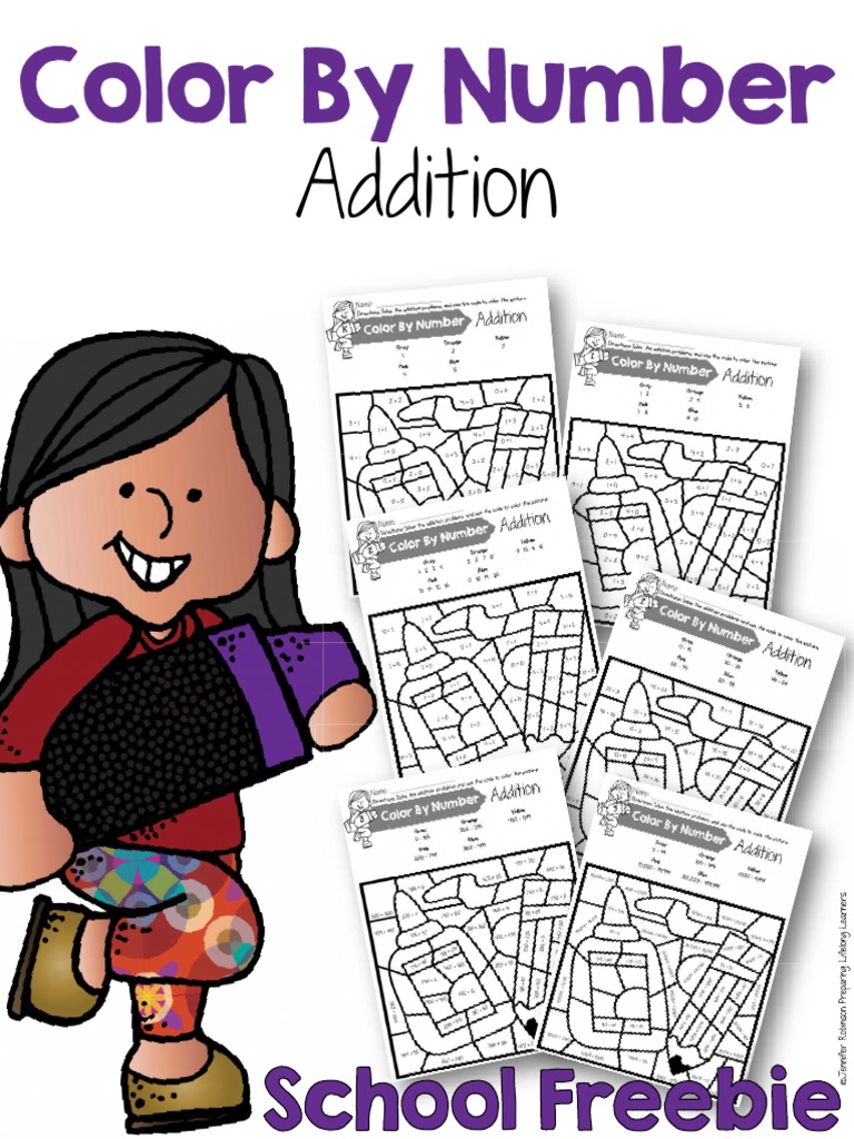 Addition: Color by Number | PDF | Copyright | Color