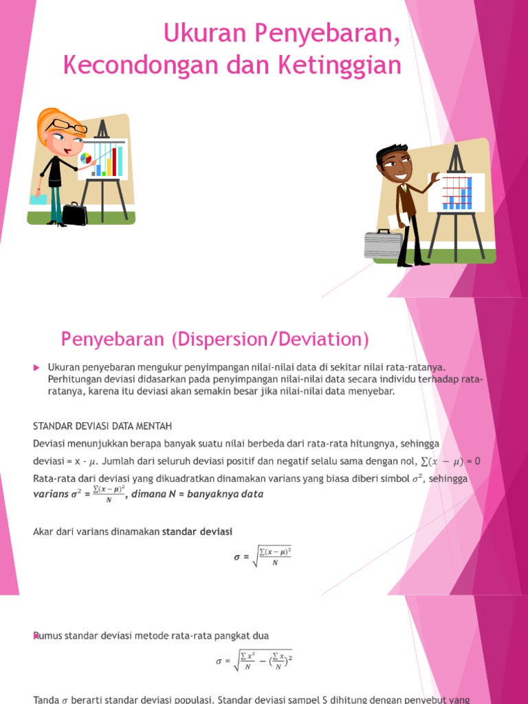 Ukuran Penyebaran, Kecondongan Dan Ketinggian | PDF
