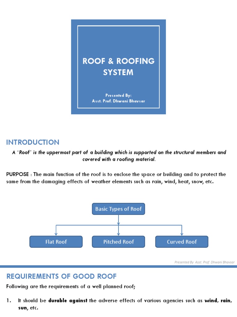 04a - Roof & Roofing | PDF | Roof | Truss