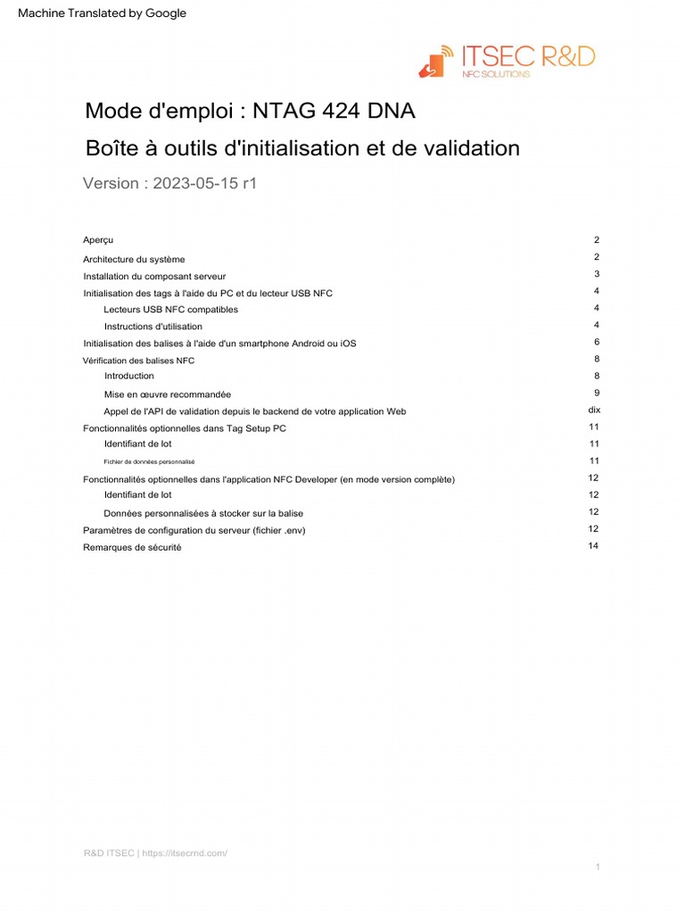 User Manual - NTAG 424 DNA Initialization and Validation Toolkit | PDF ...