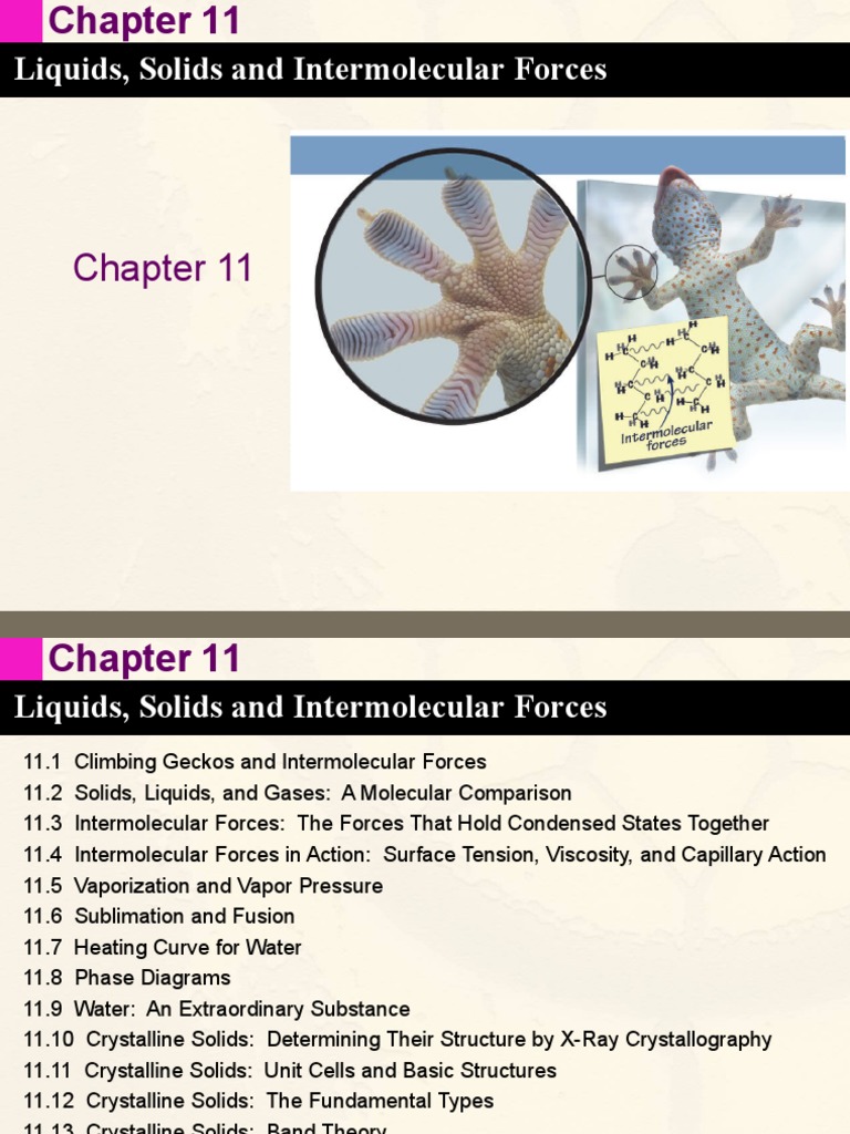 Intermolecular Forces in Liquids and Solids | PDF | Intermolecular ...