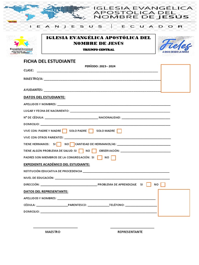 Ficha de Datos para El Ded | PDF