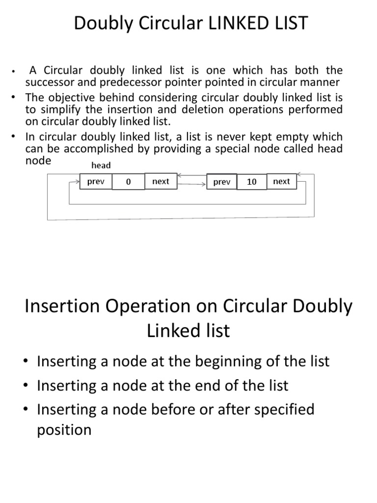 Doubly Circular Linked List | PDF | Cybernetics | Information Technology Management