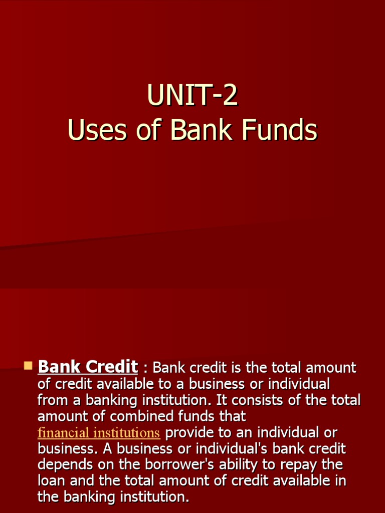 Banking and Insurance PPT Unit-2,3 and 4 | PDF | Loans | Finance ...