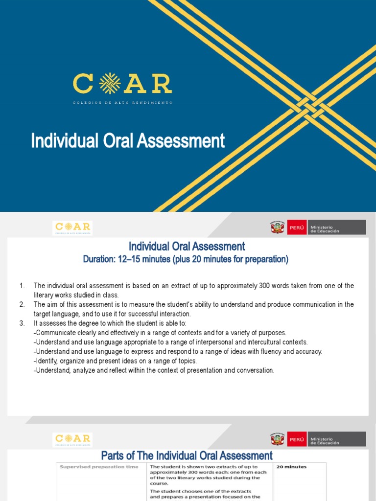 INDIVIDUAL ORAL_EXPLANATION | PDF