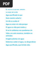 El Agua es Vida: Cuídala y Ahorra | PDF