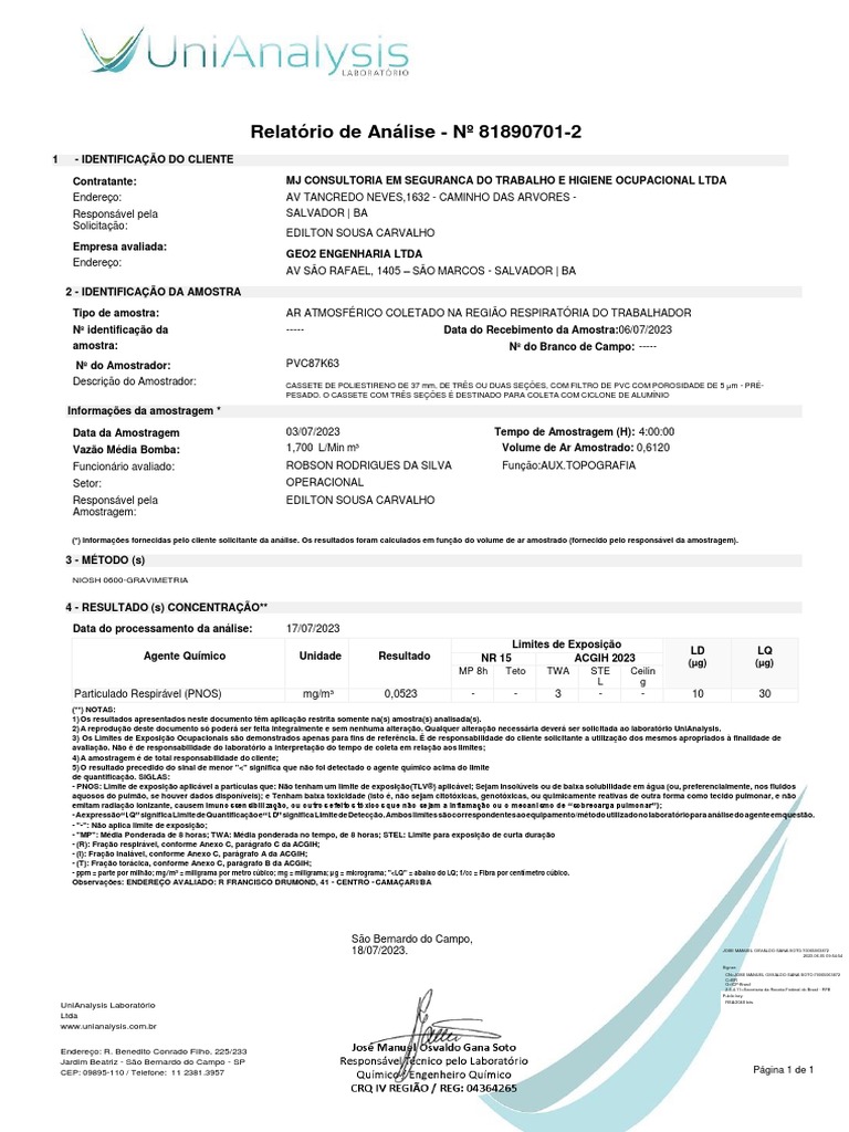 Poeira Respirável-2-Robson | PDF