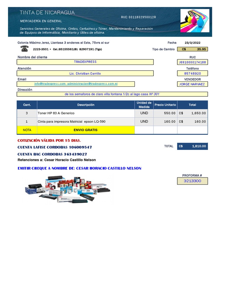 TRADEXPRESS | PDF | Equipo de oficina | Trabajo de oficina