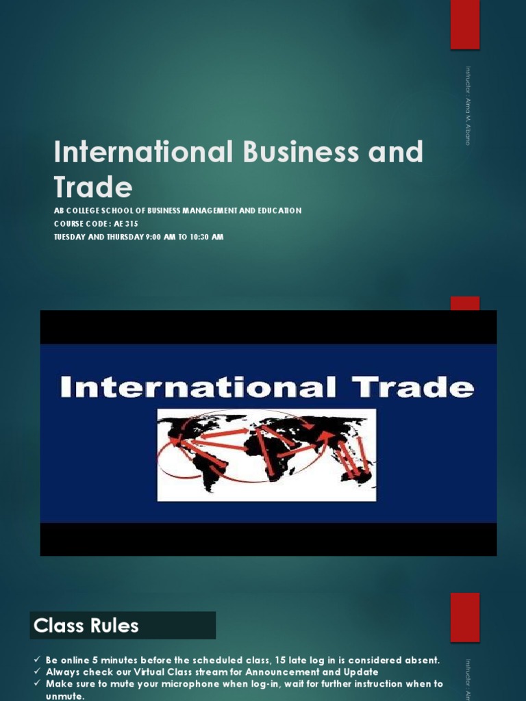 International Business and Trade | PDF | Trade | Economic Growth