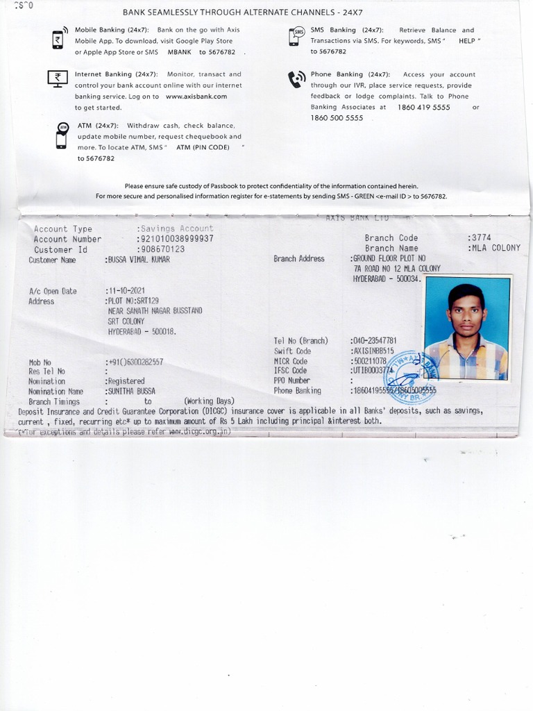 Vimal Passbook | PDF