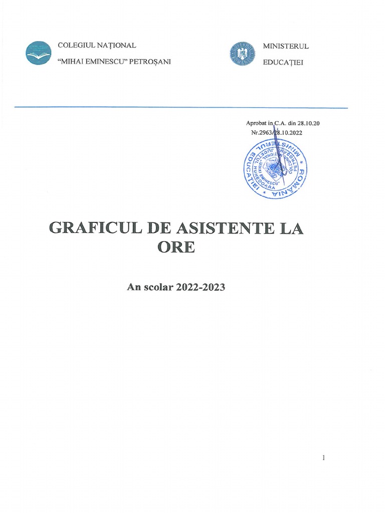 Grafic Asistente Ore | PDF