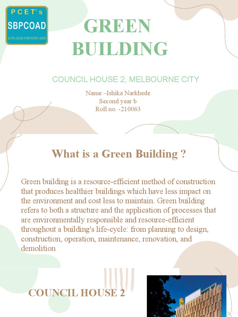 Green Building | PDF | Solar Energy | Green Building