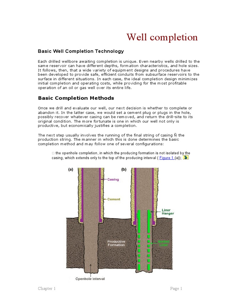 Well Completion | PDF