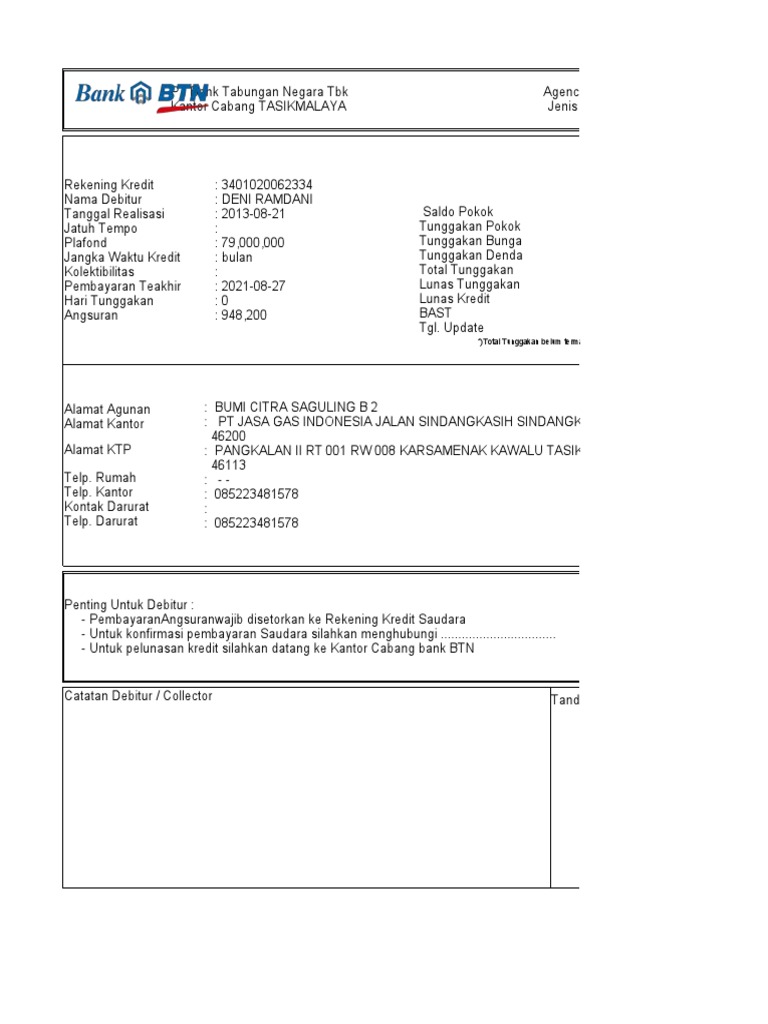 Surat Tagihan Deni Ramdani-1 | PDF | Bisnis